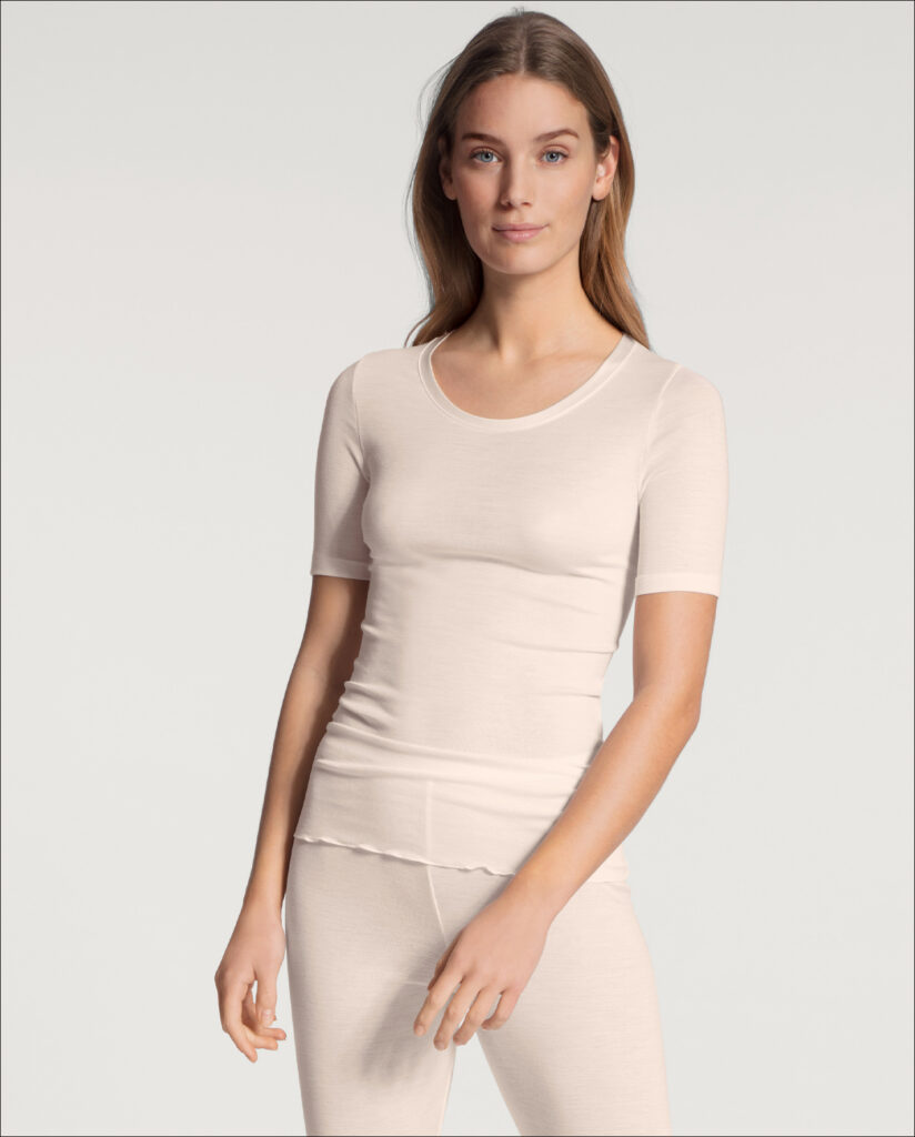 Calida Ull / Silke Topp, kort arm - Sørbø undertøy